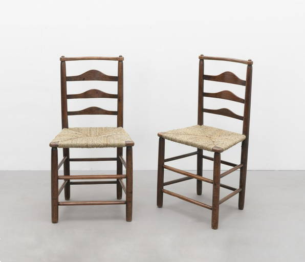 Attributed To C. R. Ashbee For The Guild Of Handicrafts Pair Of Rush ...