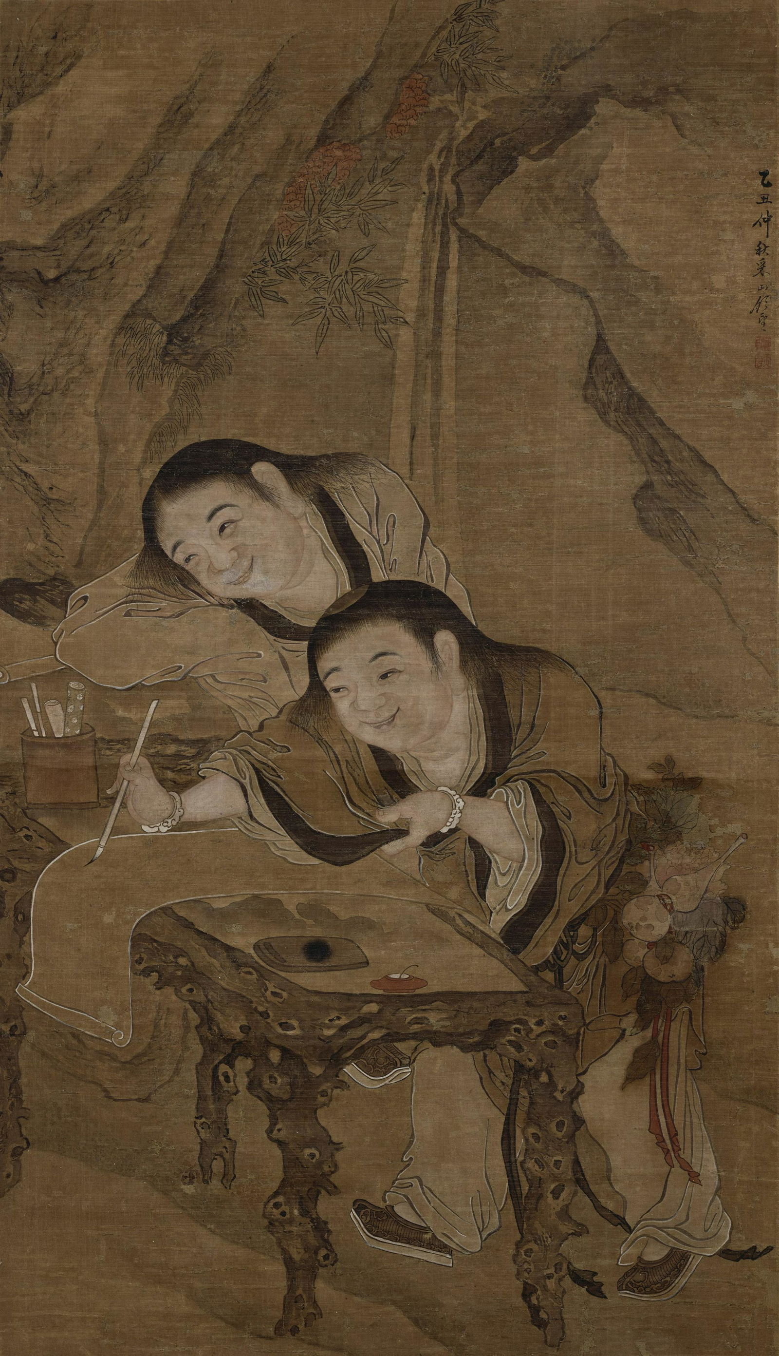 GU WANG (Ming Dynasty) Hanshan and Shide Writing Poetry - Mar 21, 2023 ...