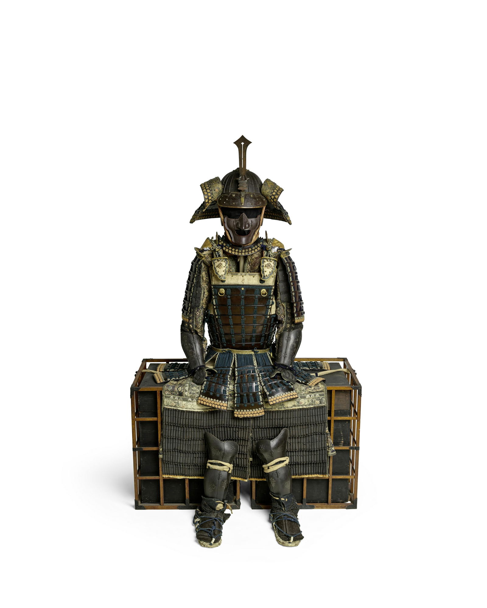 A FINE BLACK-LACQUER ARMOR WITH A MYŌCHIN-SCHOOL KABUTO Edo period ...