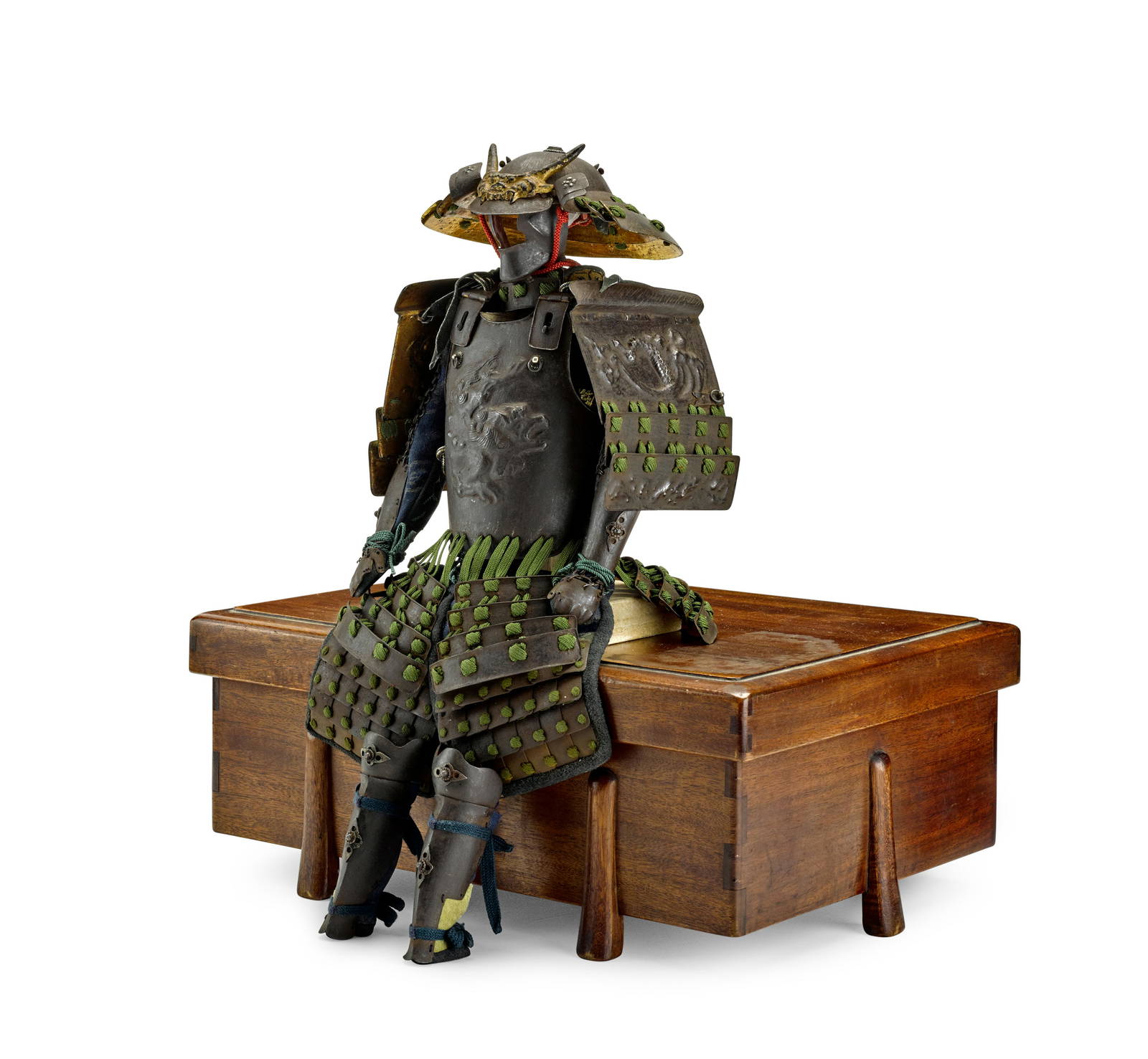 A FINE MINIATURE UCHIDASHI (REPOUSSÉ) ARMOR Meiji (1868-1912) or Taisho ...