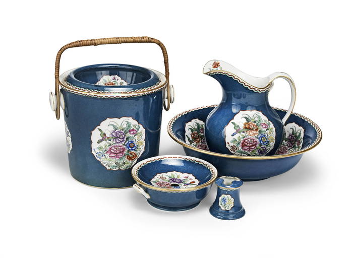 An English Porcelain Part Toilet Service 20th Century, Stamped Copeland ...