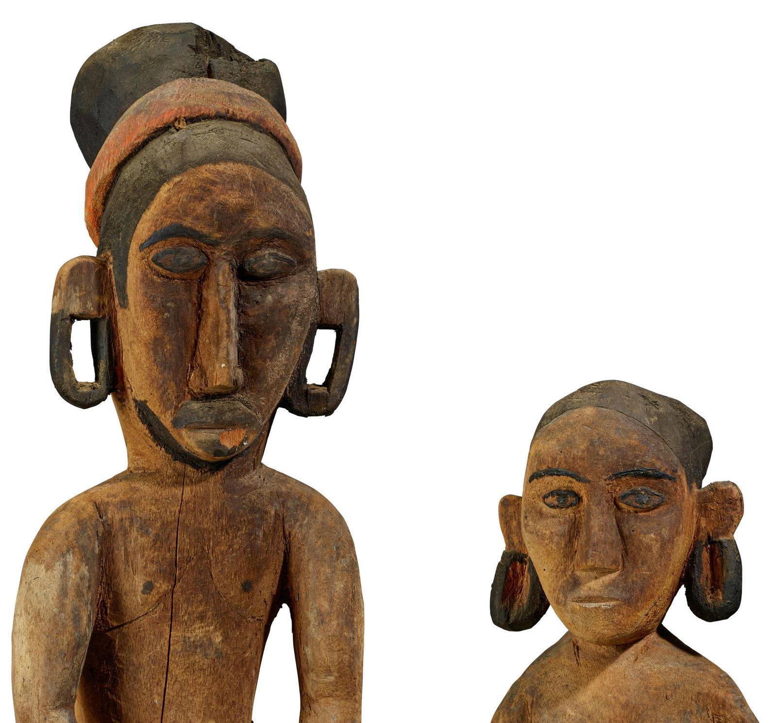 Male And Female Seated Couple, Mortlock Islands, Caroline Islands