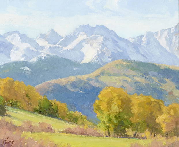 Ralph Edward Oberg (born 1950) A Fine Fall Day 10 X 12 In. Framed 15 X ...