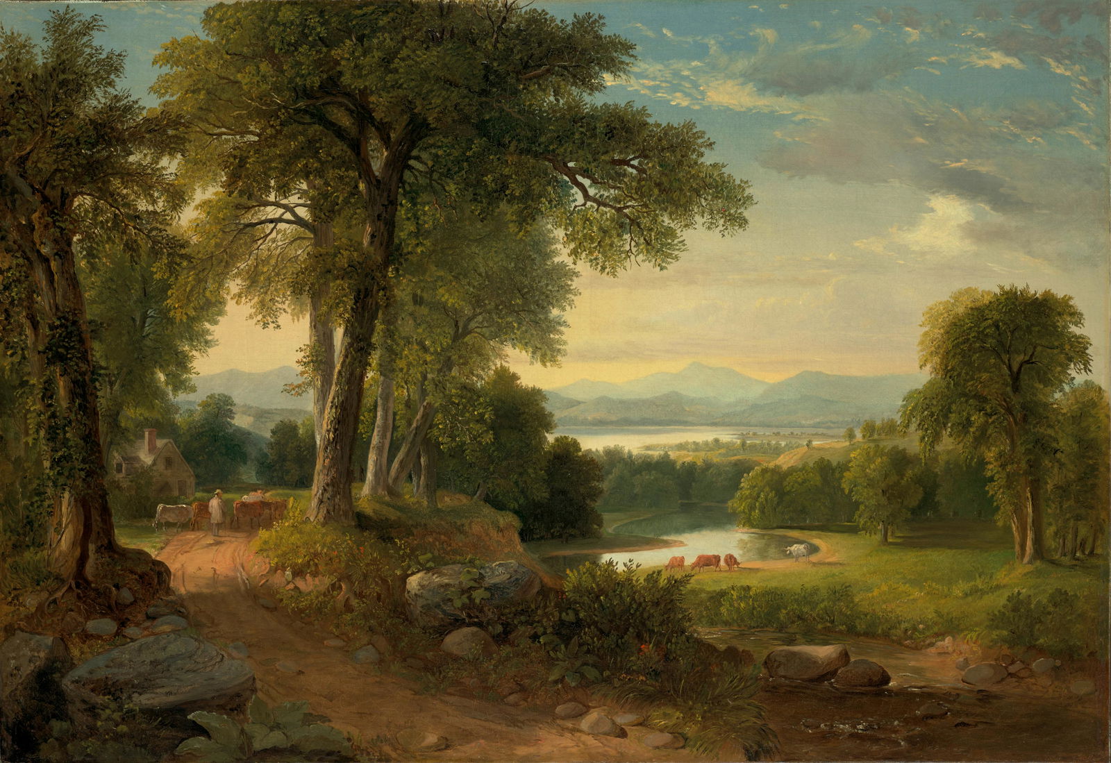 Asher Brown Durand (1796 1886) A Quiet Afternoon 25 1/4 X 36 1/2 In ...
