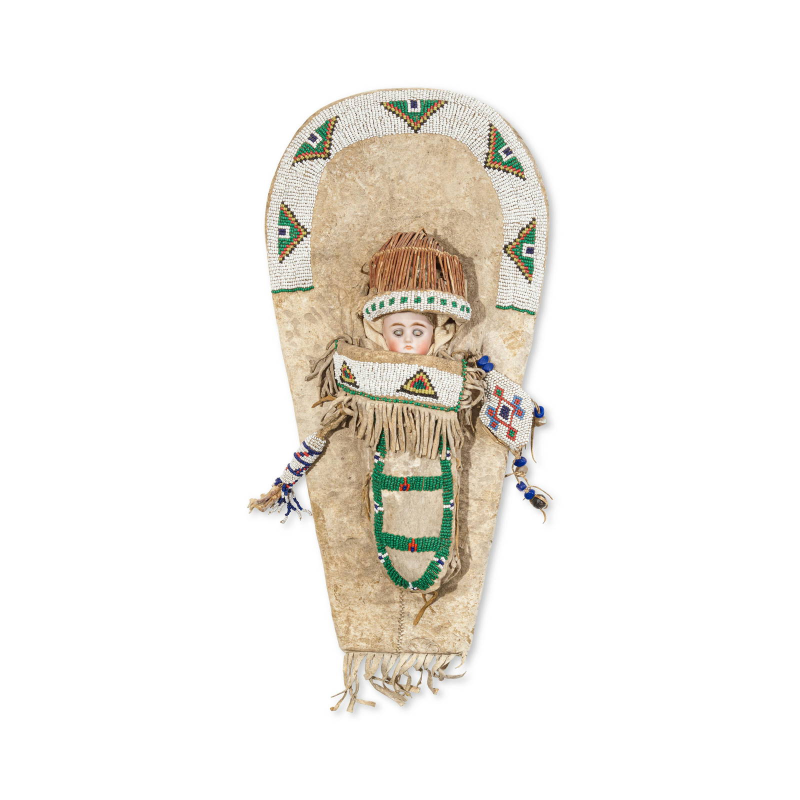 A Ute Model Cradleboard With Doll Auction