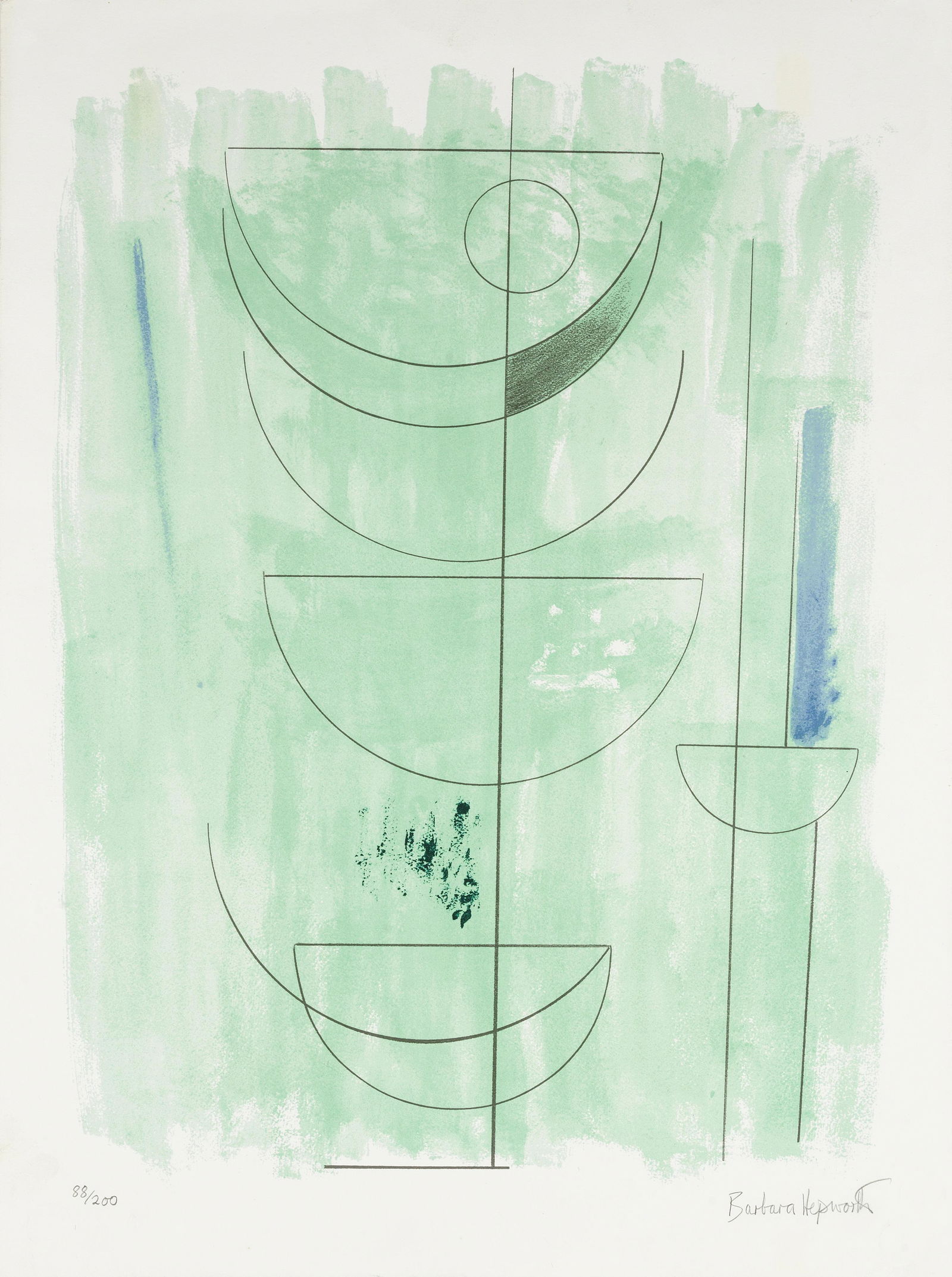 Dame Barbara Hepworth (british, 1903 1975) Green Man Lithograph In ...