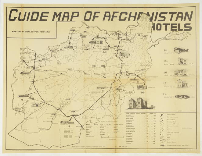Afghanistan Hotel Map Guide Map Of Afghanistan Hotels. Managed By Hotel ...