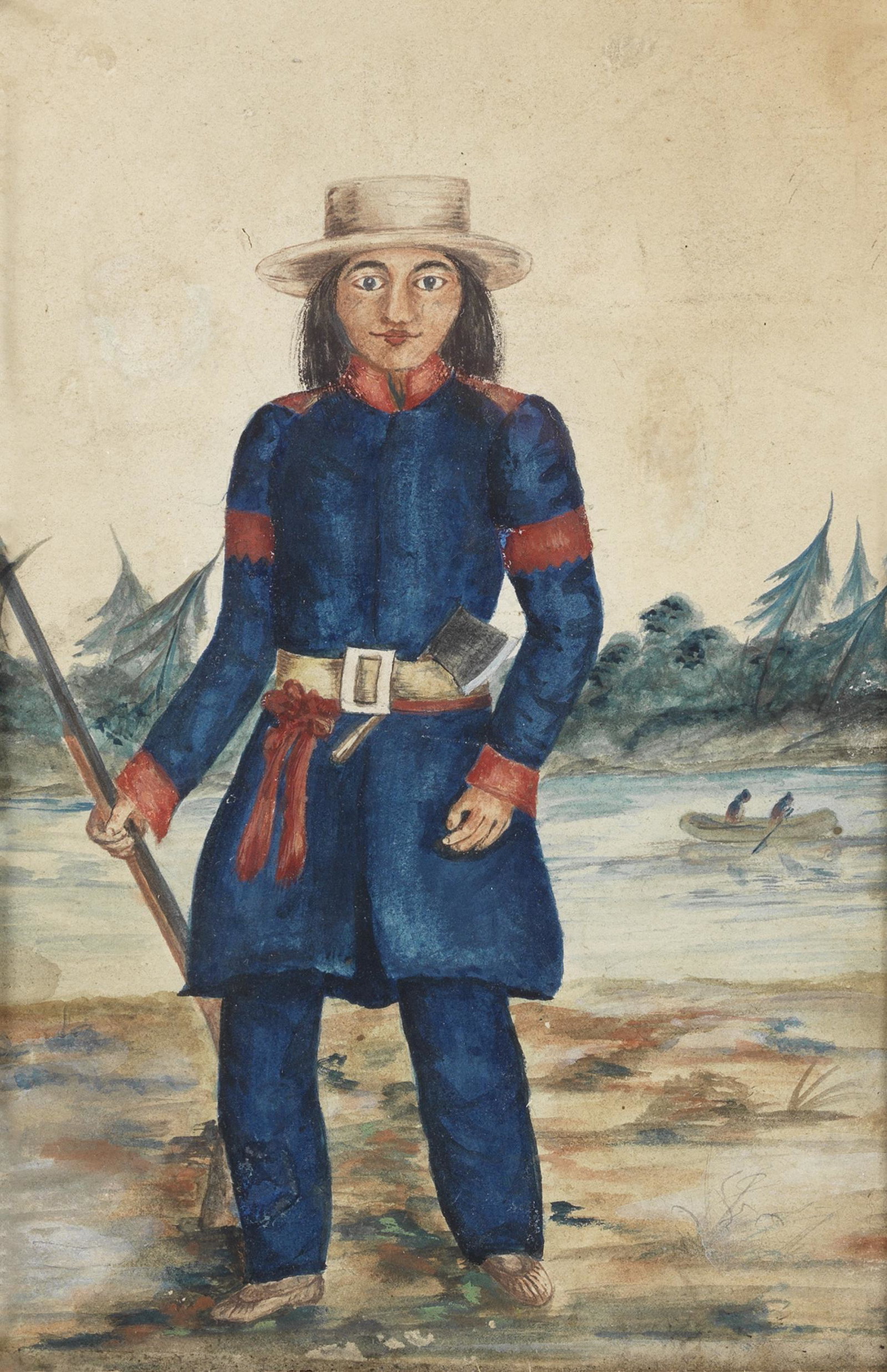 British School, 19th Century A Canadian Trapper