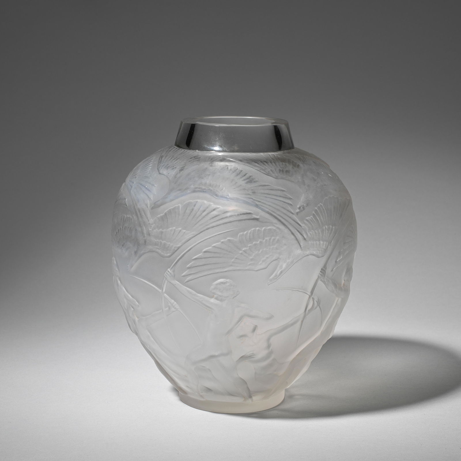 René Lalique 'archers' Vase, Designed 1921 Auction