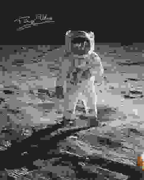 Apollo 11: Buzz Aldrin At Tranquility Base. Large Format Color Photograph, 16 X 20 Inches, Auction