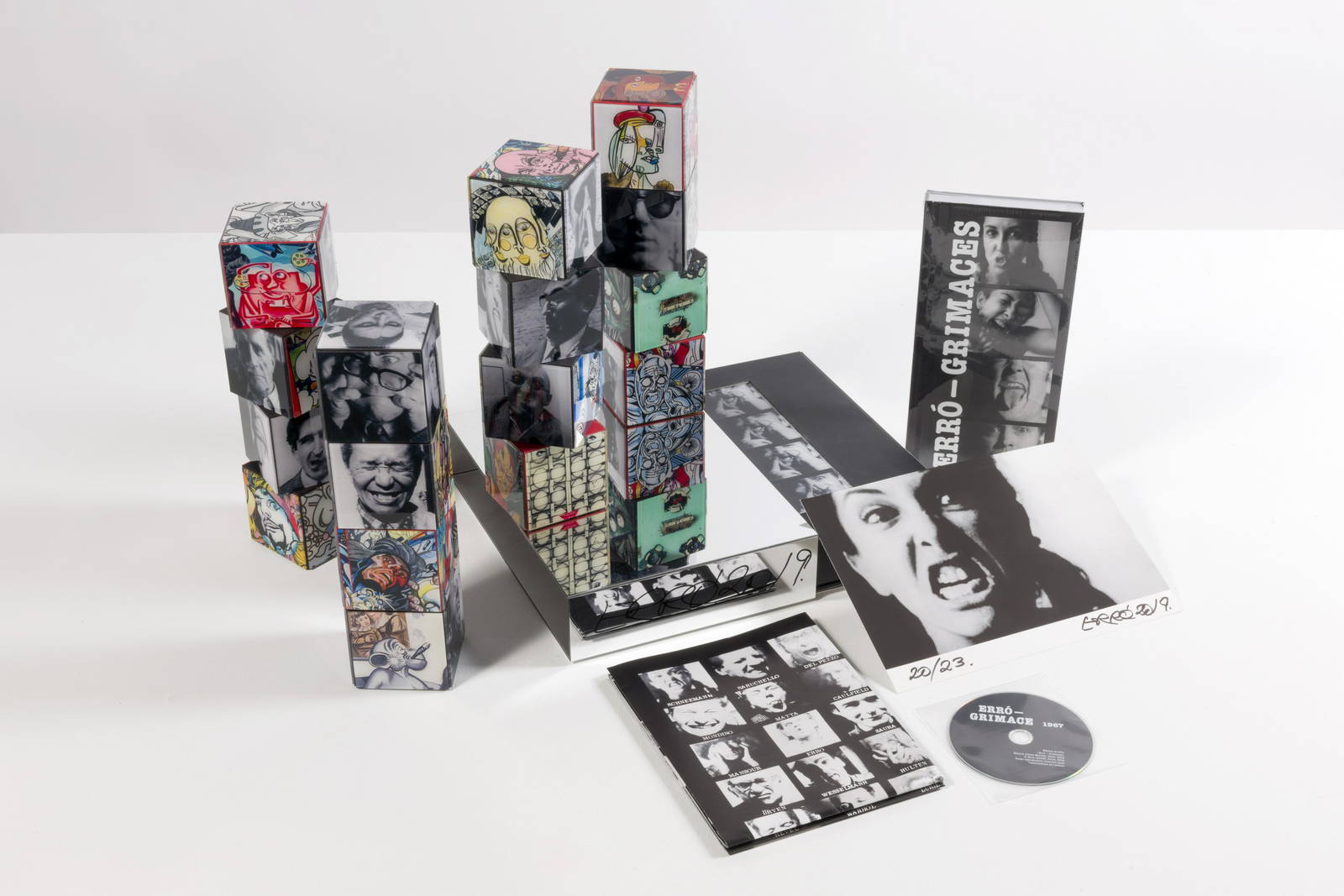 Erro (gudmundur Erro Dit) (born 1932) Erróscubes Erró, Grimaces,2018 ...