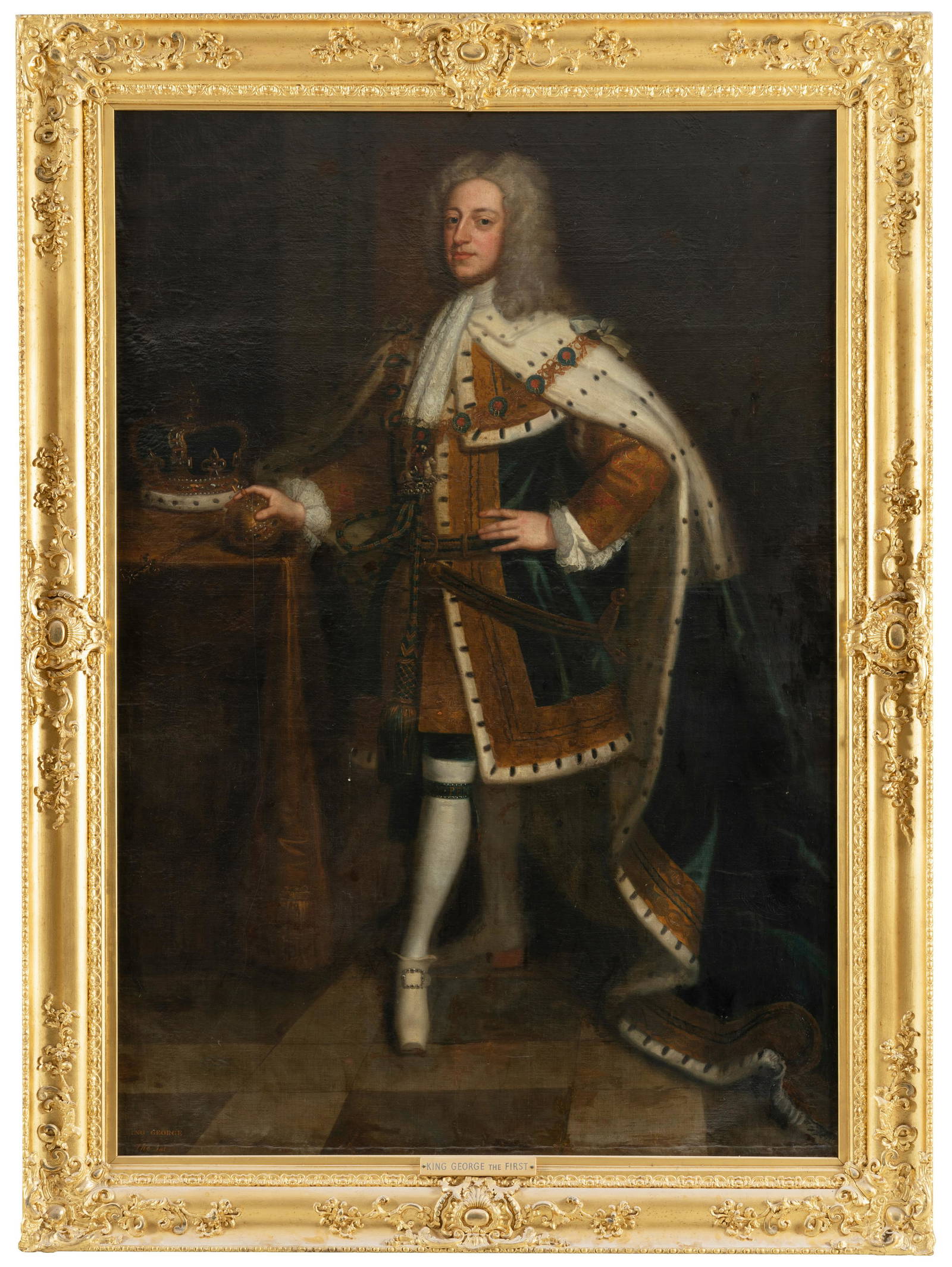 Follower Of Sir Godfrey Kneller (british, 1646-1723) Portrait Of King ...