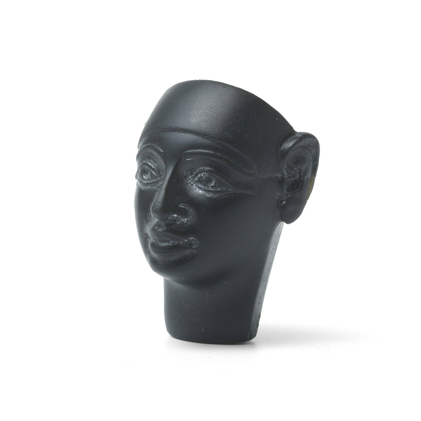 A Phoenician Obsidian Head Of A Divinity Auction