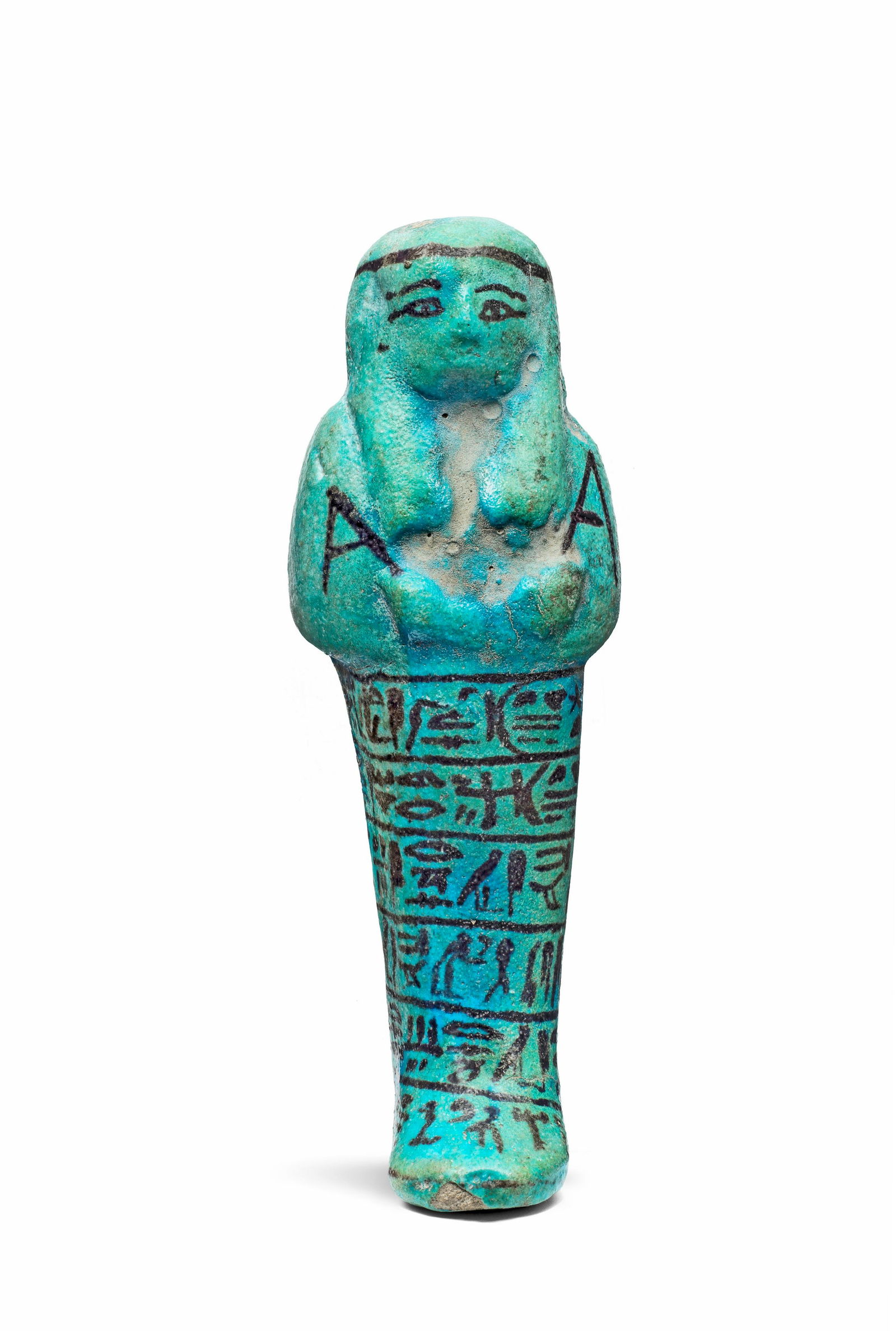 An Egyptian Turquoise Glazed Faience Shabti For Queen Henut-tawy ...
