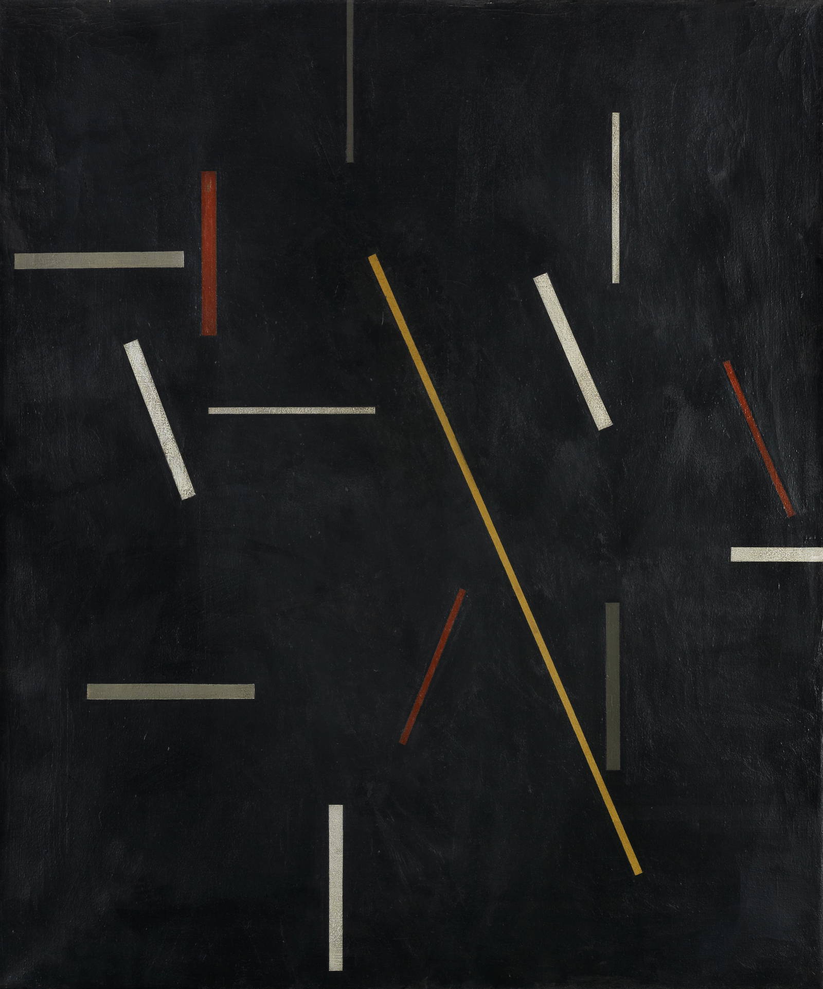 Michael Canney (british, 1923-1999) Black, Yellow & Red (painted In ...