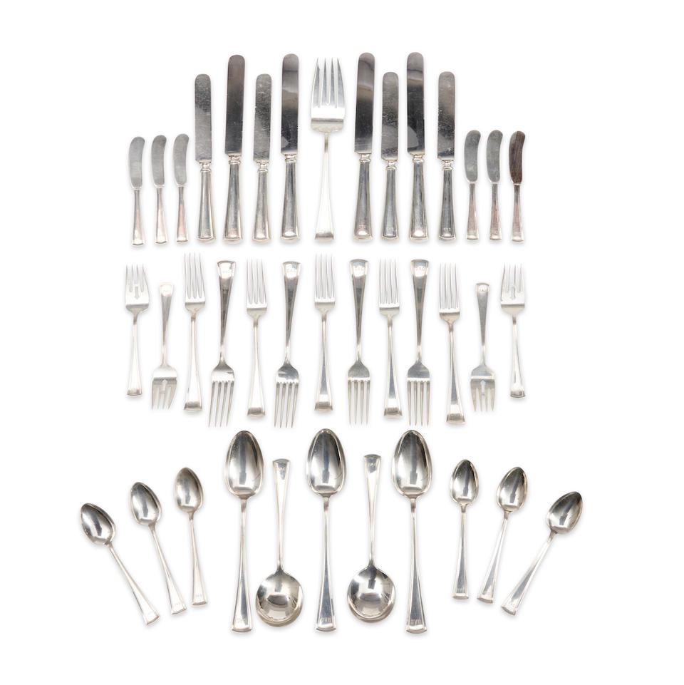 Dominick & Haff 'virginia' Pattern Sterling Silver Flatware, Auction