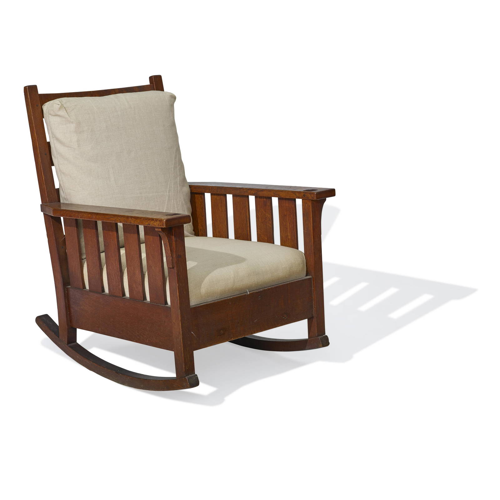 Gustav Stickley (1858-1942) Straight Arm Rocking Chaircirca 1910model ...