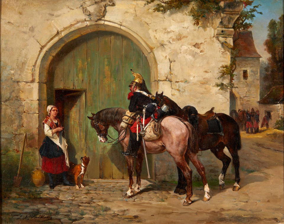 James Alexander Walker (british, 1841-1898) A Call To Arms Framed (in A ...