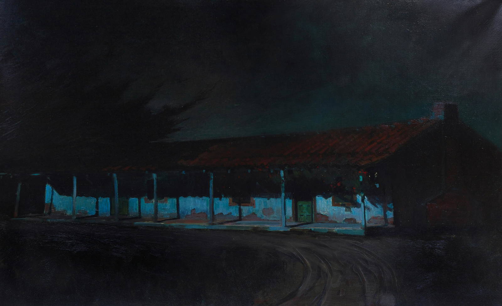 Charles Rollo Peters (1862-1928) Moon Shadows Under The Eaves 30 X 48 ...