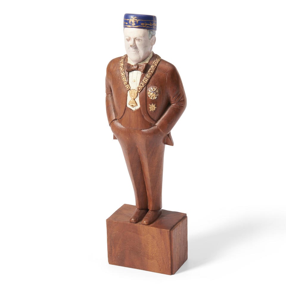 Carved Figure Of Stanley F. Maxwell Probably Massachusetts, C. 1960 ...