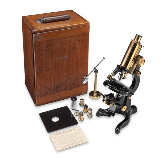 A W. Watson & Sons Ltd Bactil Compound Monocular Microscope, English ...