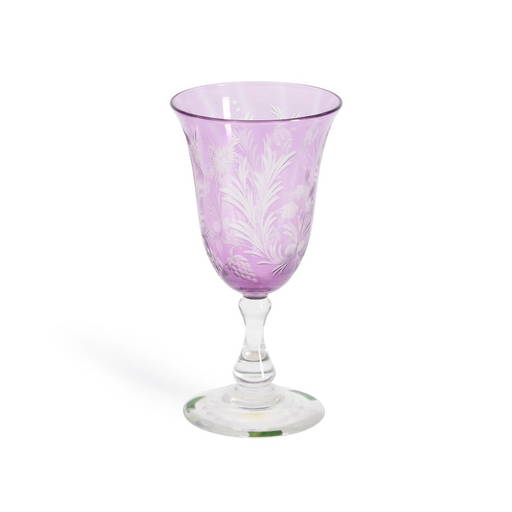 Steuben 'hudson' Pattern Engraved Glass Goblet, Corning, New York ...