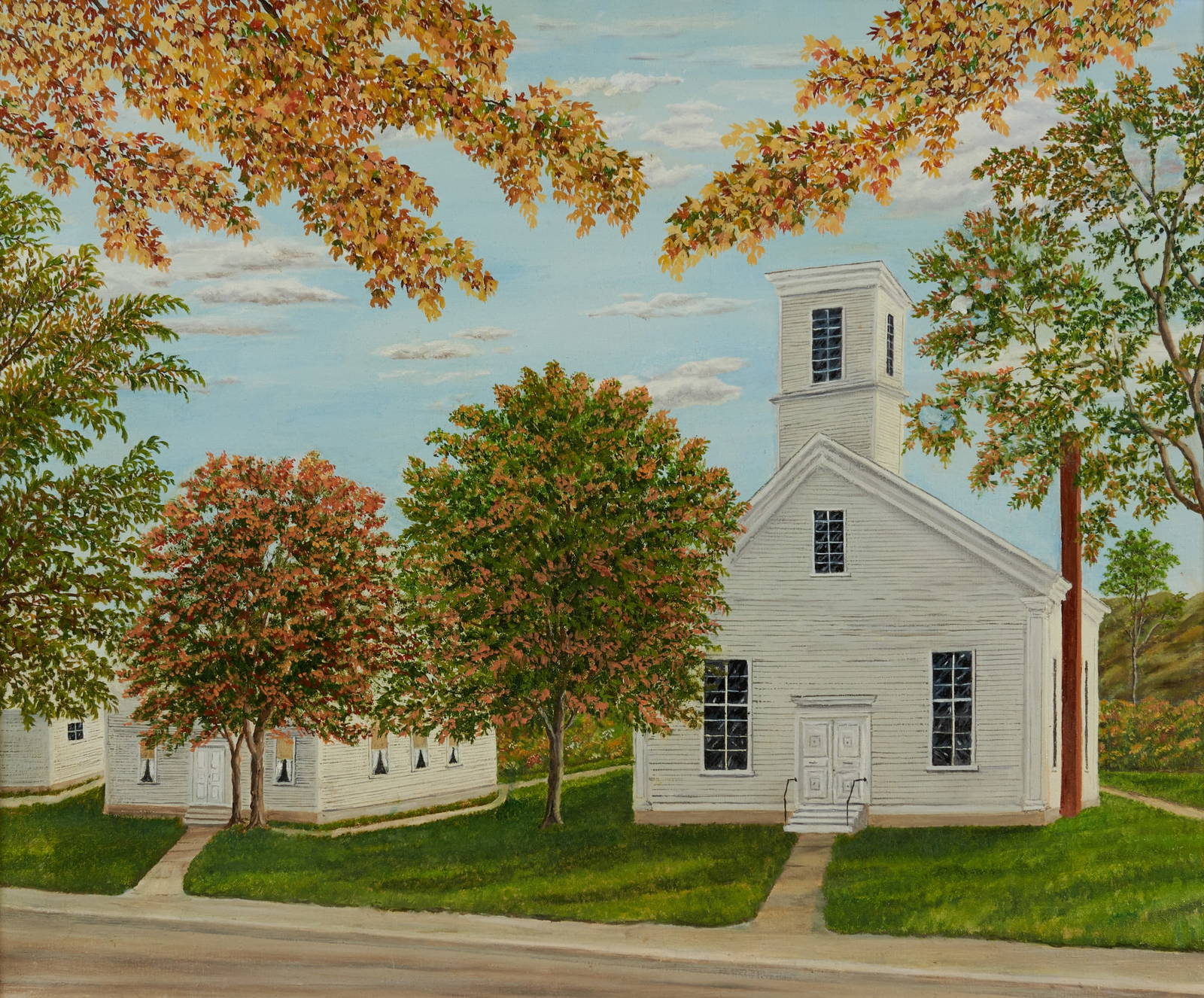 Pasquale (patsy) Santo (american, 1893-1975) A Little White Church 18 1 ...