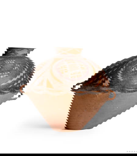 A Painted Red Pottery Two Handled Jar Neolithic, Gansu, Majiayao ...