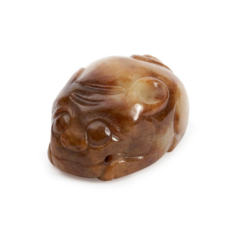 A Nephrite Jade Carving Of A Mythical Creature Auction