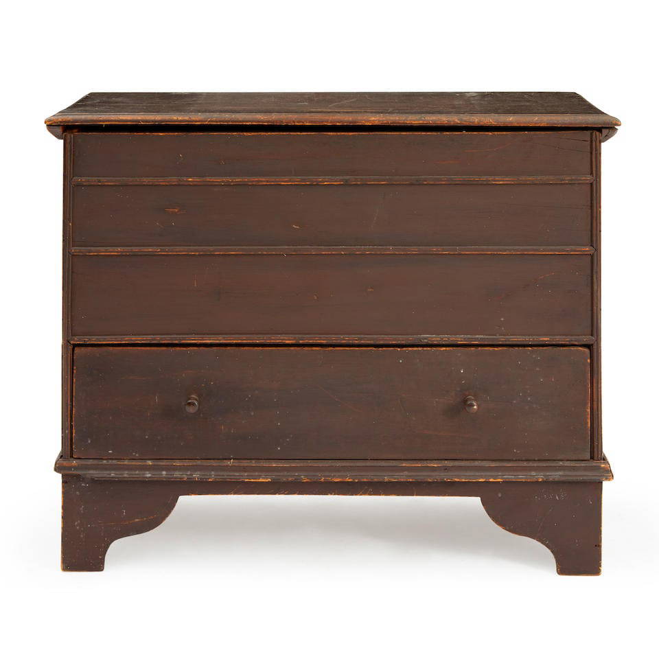Pine Chest Over Drawer, New England, Early 18th Century. Auction
