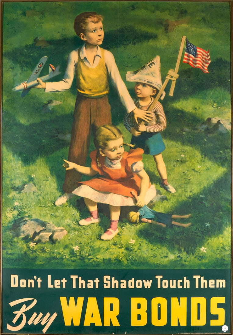 Vintage World War Ii 'buy War Bonds' Poster Don't Let That Shadow Touch ...