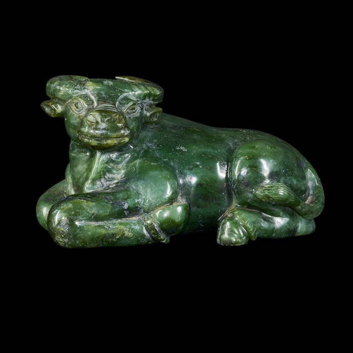 Nephrite Carving Of A Water Buffalo
