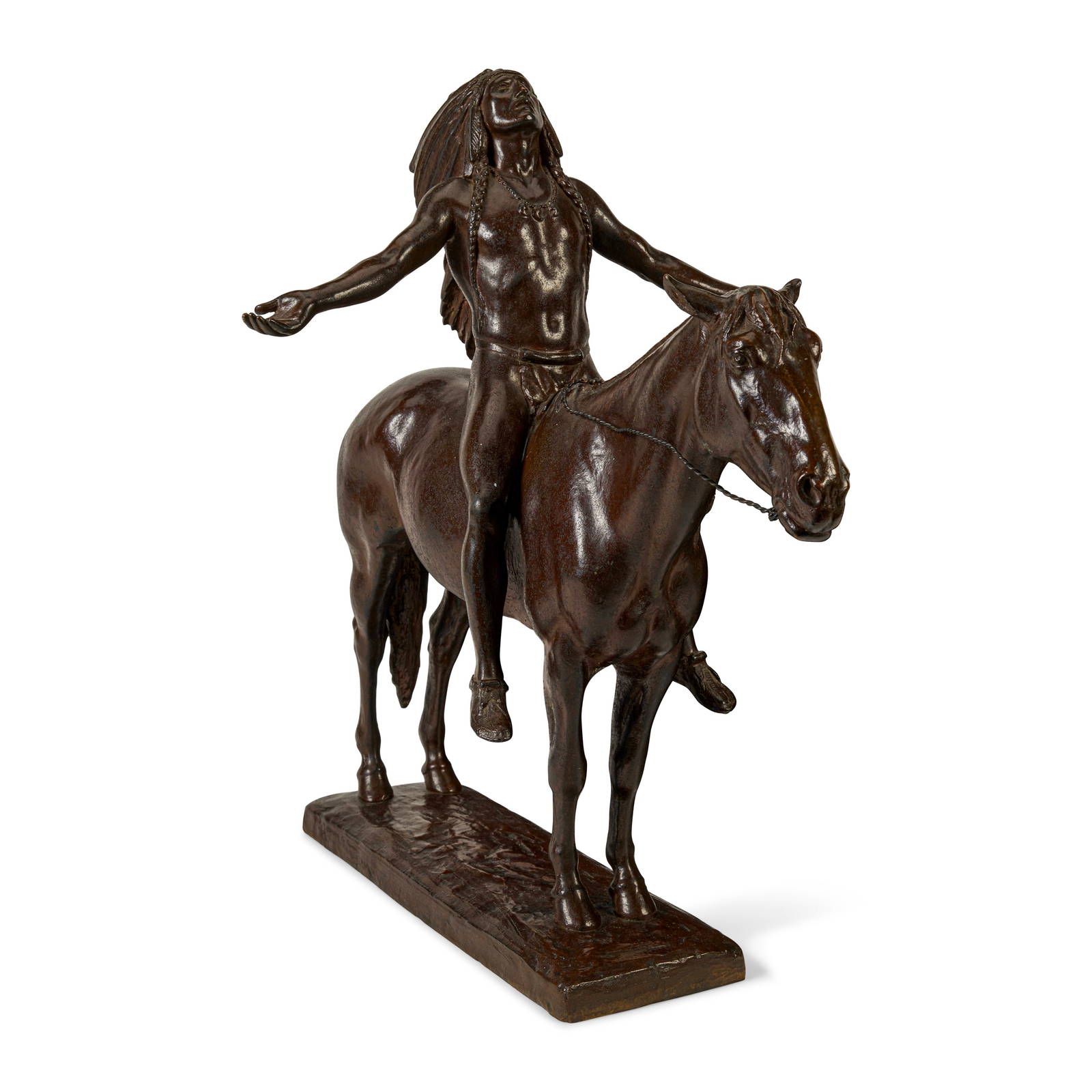 Cyrus Edwin Dallin (1861-1944) Appeal To The Great Spirit 21 1/4 In ...