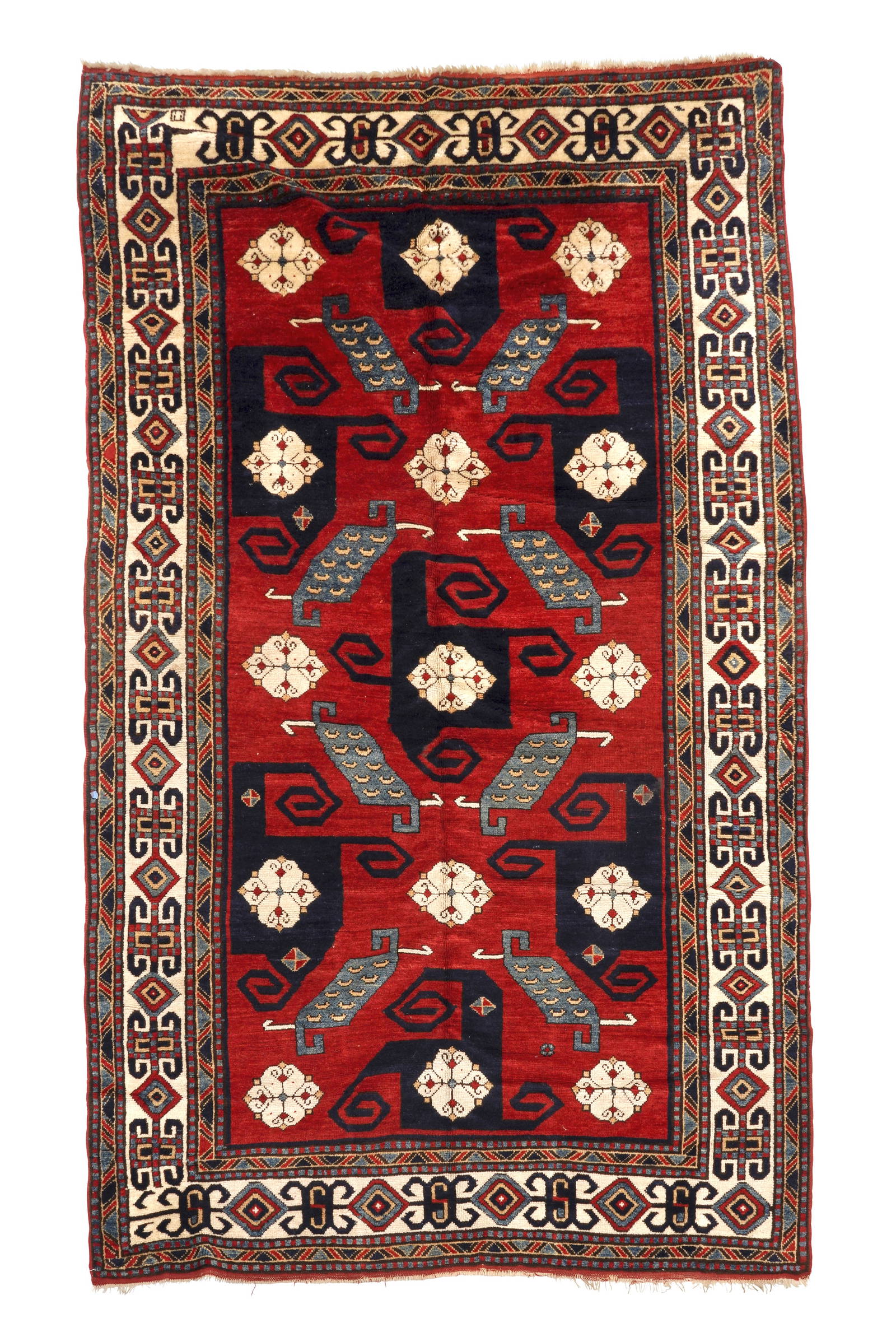 Pinwheel Kazak Rug, Caucasus, C. Late 19th Century. 5 Ft. 8 In. X 9 Ft ...
