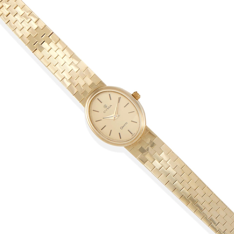 Cyma: A 14k Gold Wristwatch Auction