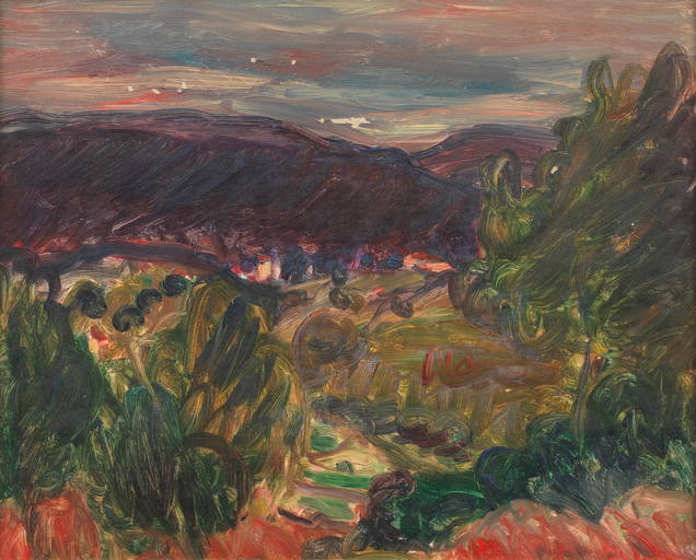Sir Matthew Smith (british, 1879 1959) Landscape Near Cagnes 33.3 X 41. ...