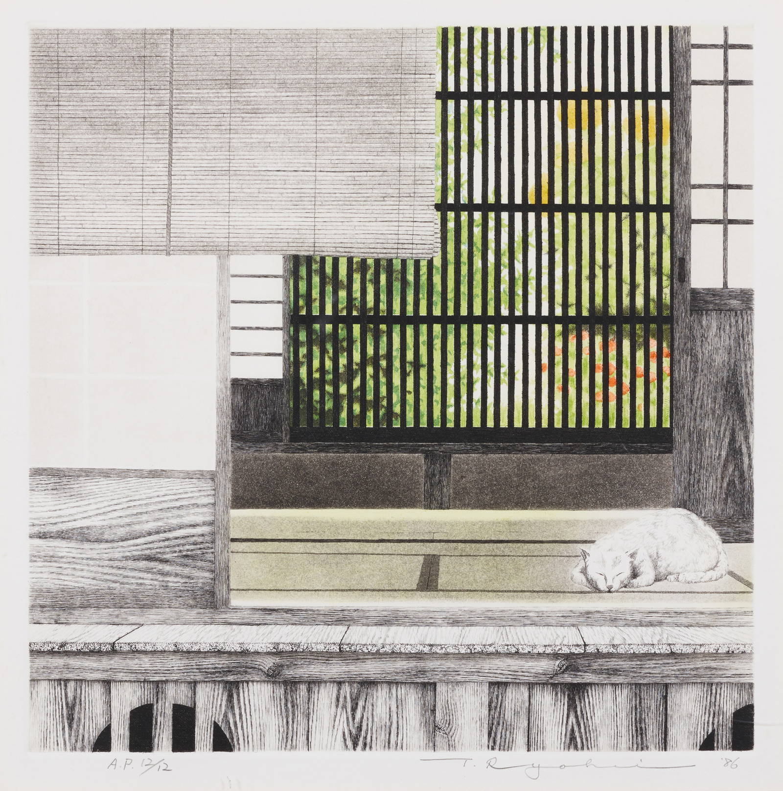 Tanaka Ryohei (japanese, 1933-2019) A Group Of Three Etching And ...