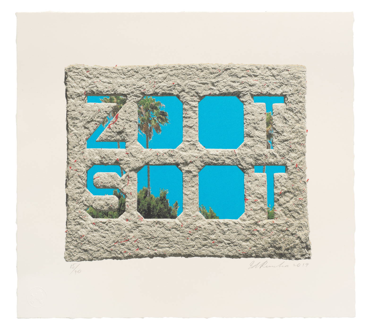 Ed Ruscha (american, Born 1937) Zoot Soot (dedicated To The Memory Of ...