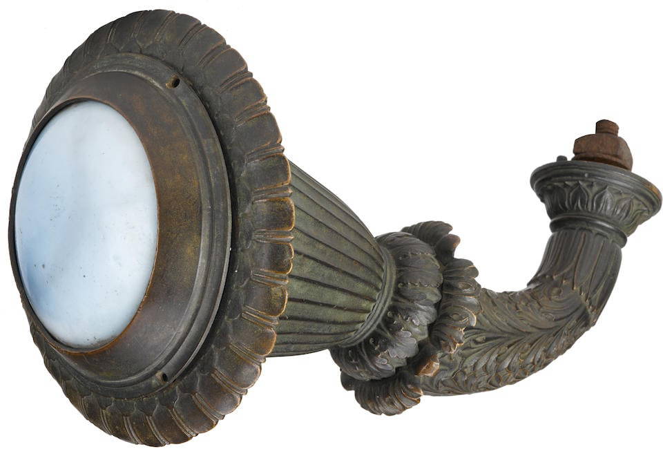 A Pair Of Renaissance Revival Patinated Bronze Cornucopia-form Wall ...