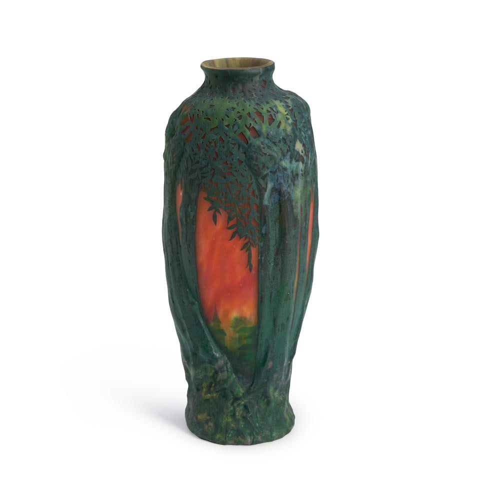 Daum Nancy Cameo Glass Vase, France, Early 20th Century, Incised Mark ...