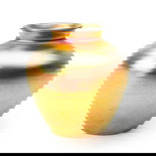 Steuben Blue Aurene Glass Vase, Early 20th Century, Incised Mark ...