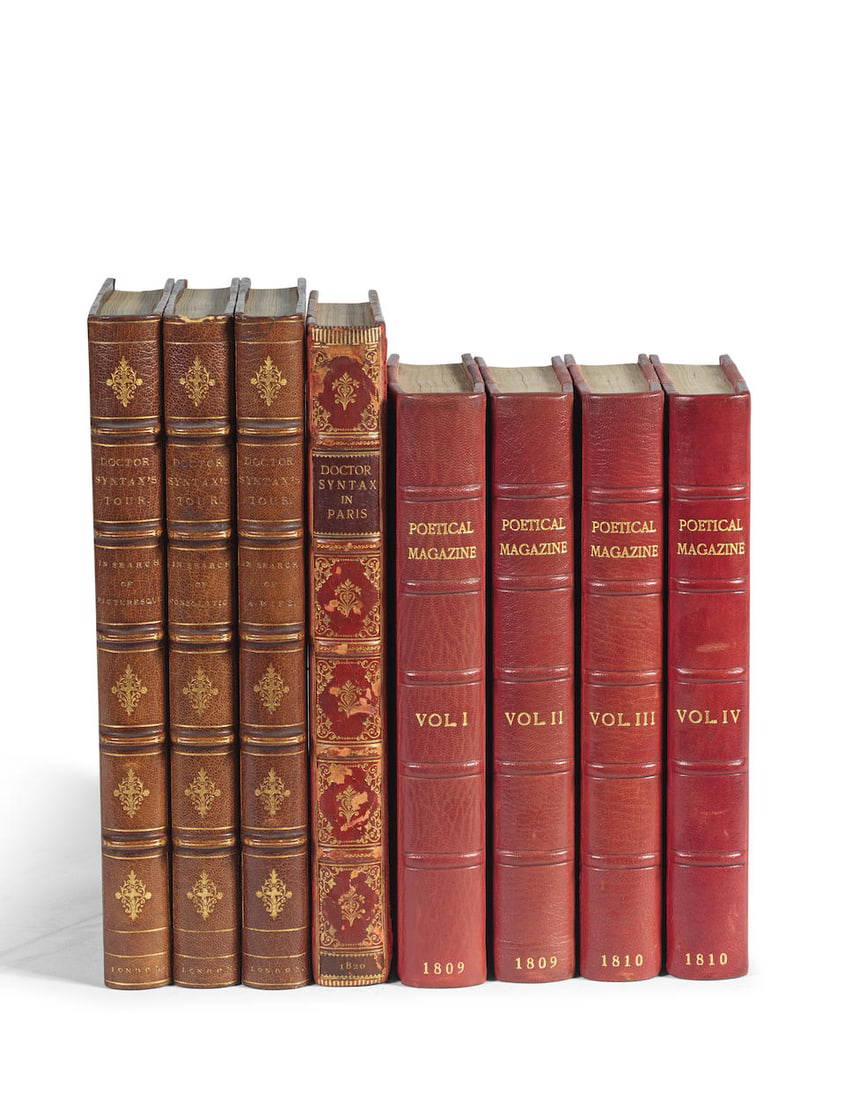 Rowlandson (thomas) [combe (william)] Three Tours Of Dr Syntax], 3 Vol ...