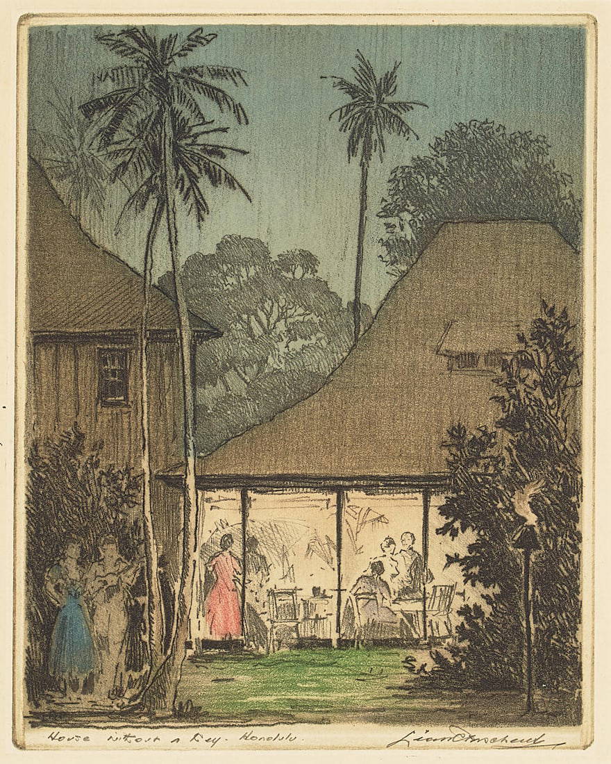 Leon Rene Pescheret (1892-1971); House Without A Key - Honolulu; Auction
