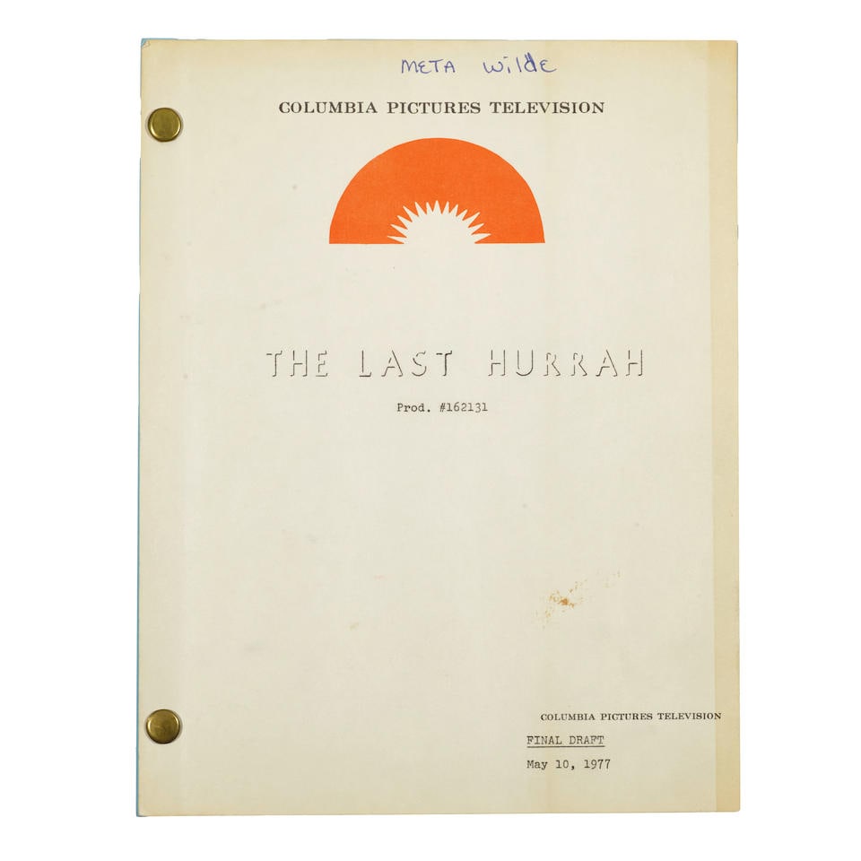 A Meta Carpenter Wilde Copy Of The Last Hurrah. O'connor, Carroll ...