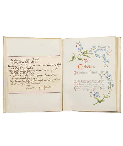 Rossetti (christina) Autograph Poem 'fior Di Lisa' In An Illustrated ...