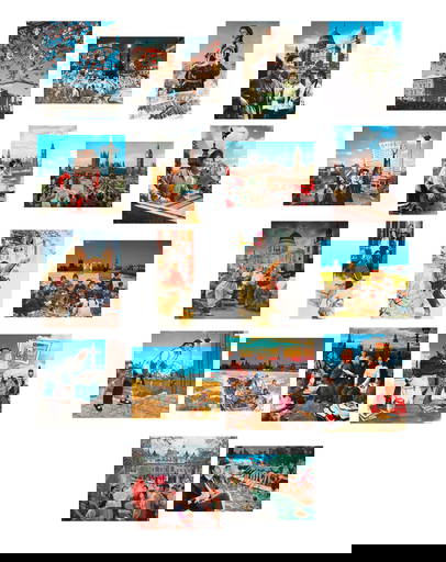 Erró (b. 1932) A Group Of 18 Collages 1977