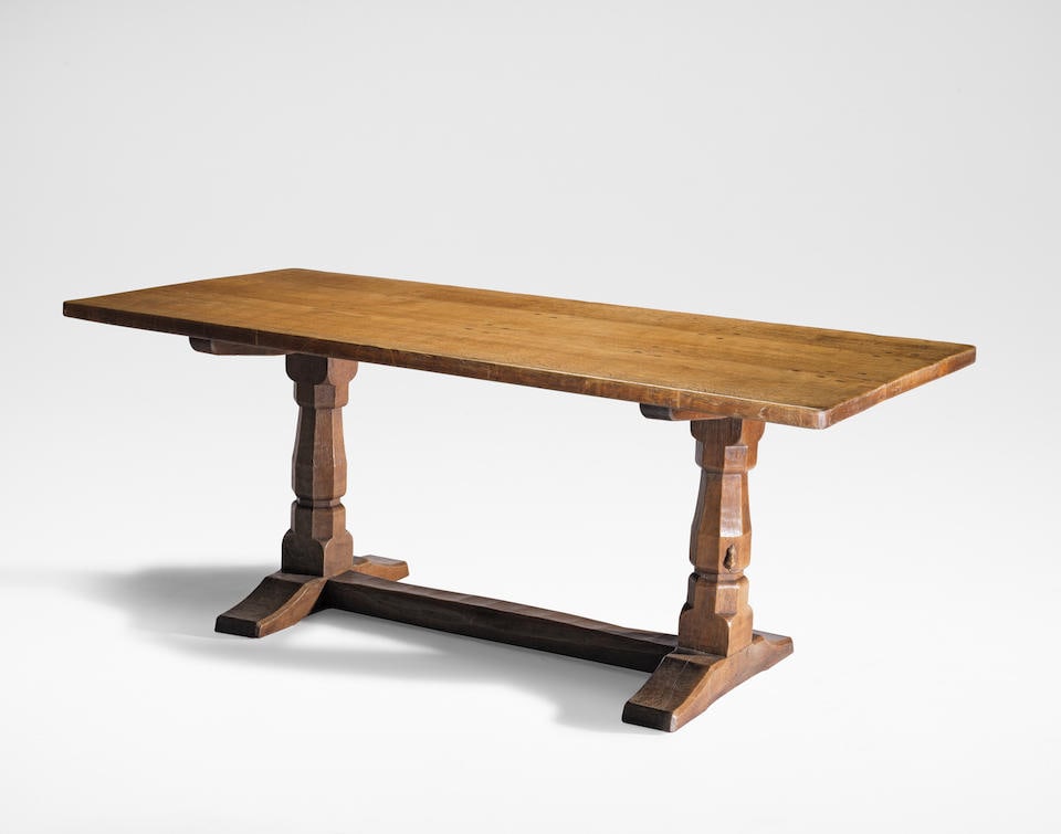 Robert 'mouseman' Thompson Refectory Dining Table Auction
