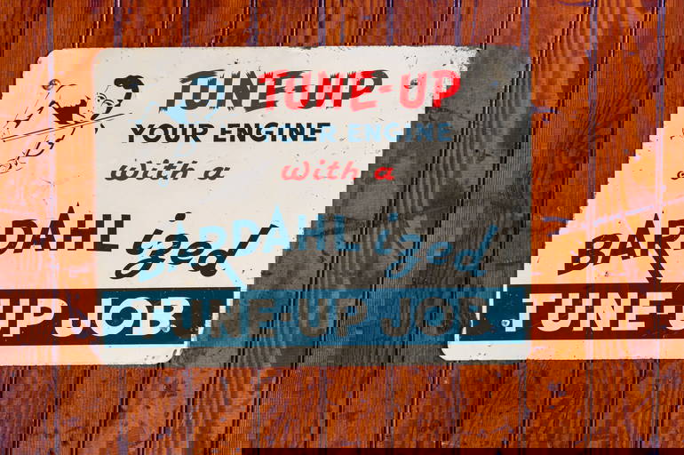 A Period Bardahl 'tune Up Your Engine' Sign