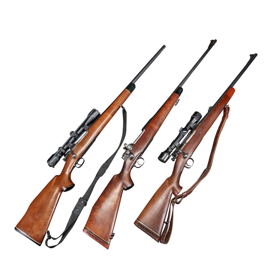 Three Sporterized Us Military Rifles. Curio Or Relic Firearm Auction