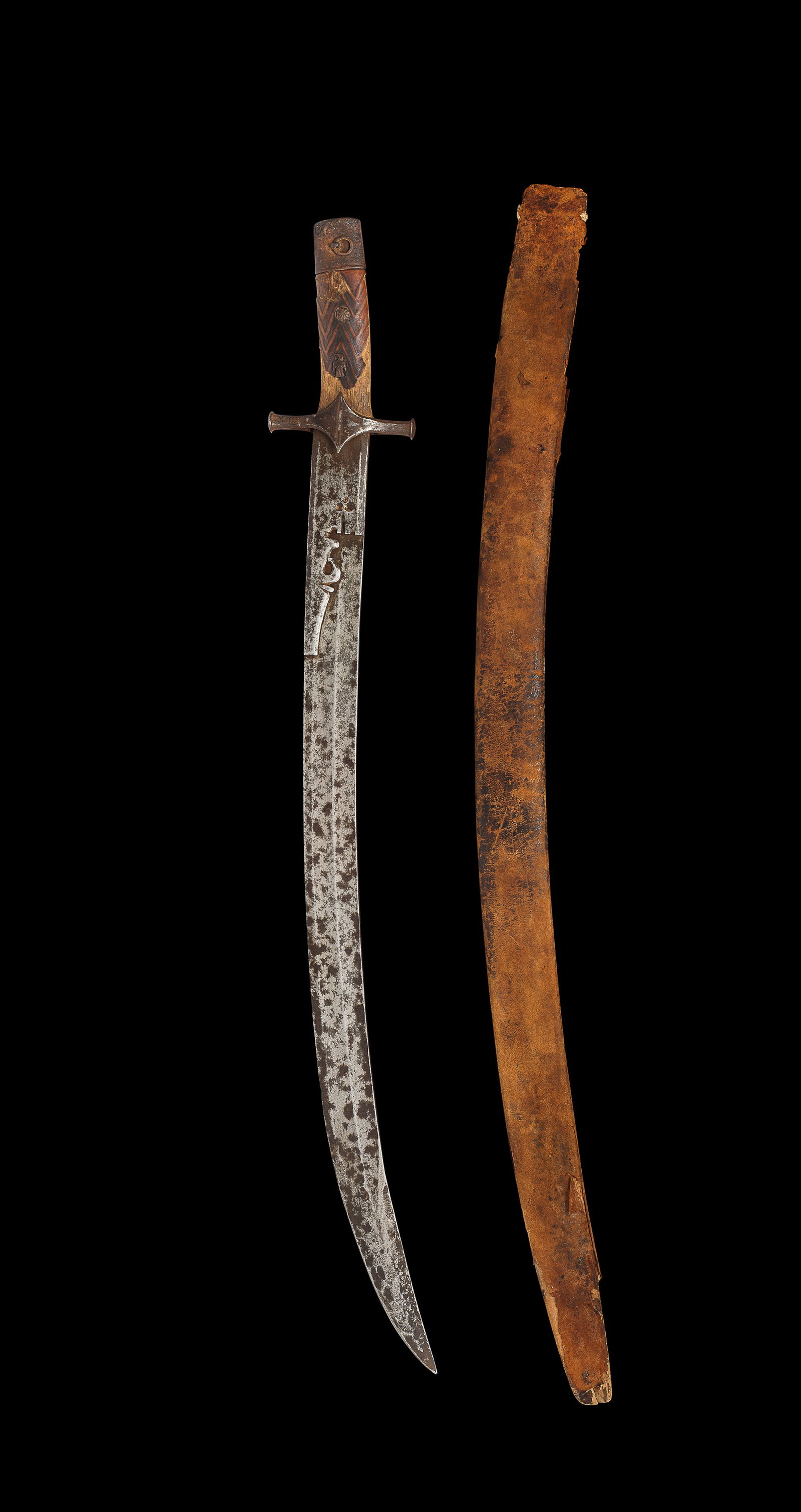 A Rare Ilkhanid Or Timurid Steel Sword Central Asia, 13th/ 14th Century